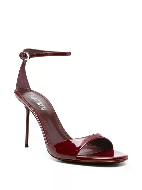 Paris Texas 95mm Patent Leather Ankle-strap Sandals
