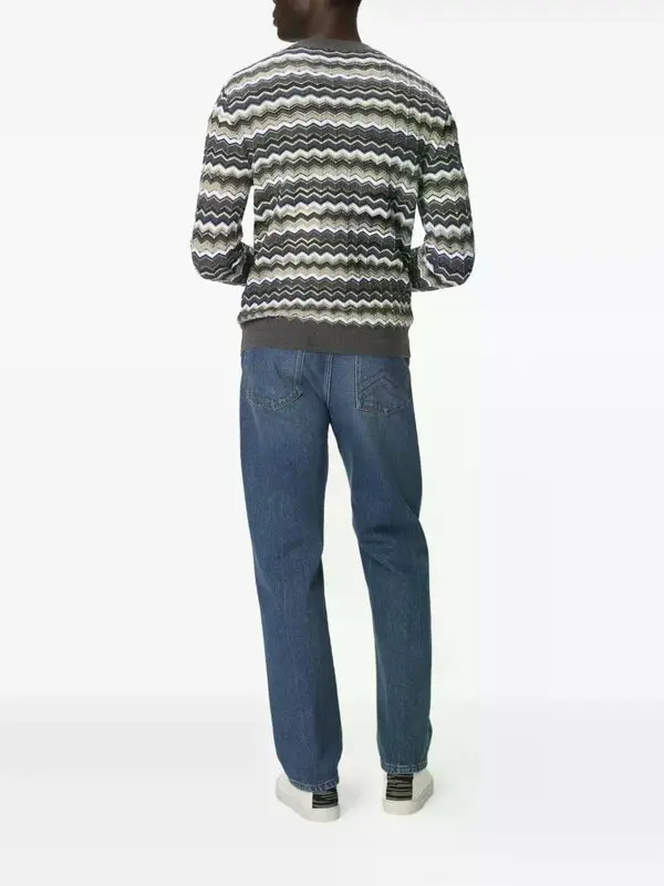 Missoni Chevron-pattern Sweater - Grey