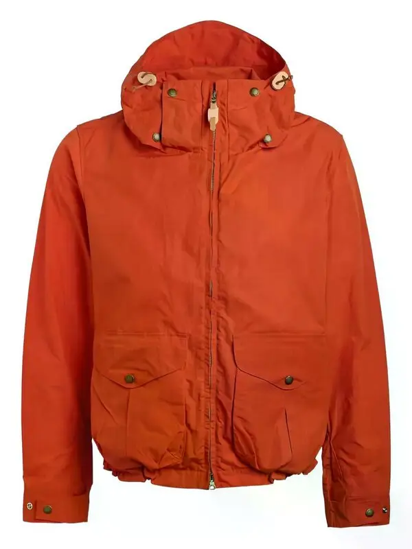 CECCARELLI Hooded Drawstring Jacket - Orange