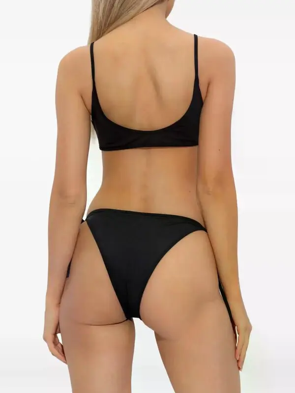 Balmain Logo-print Tie-side Bikini
