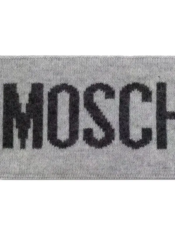 Moschino Logo-intarsia Headband - Grey