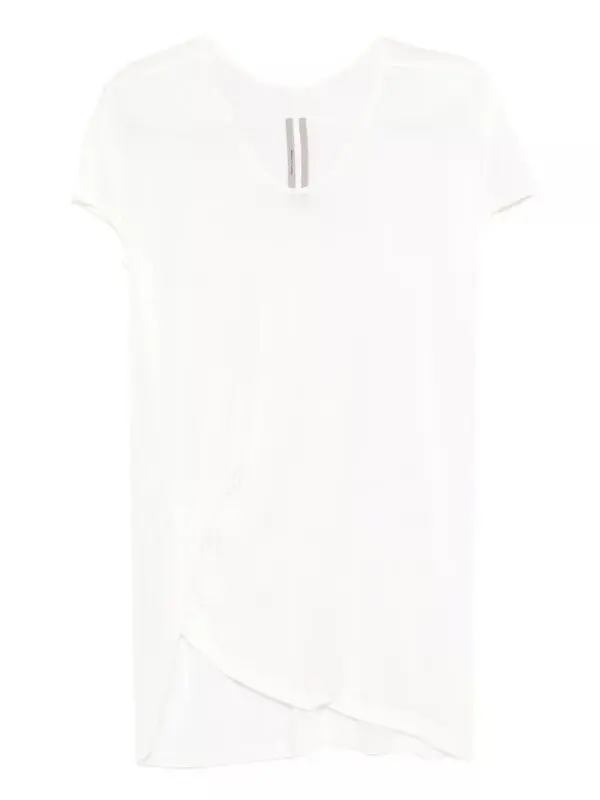 Rick Owens Asymmetric Draped T-shirt - White
