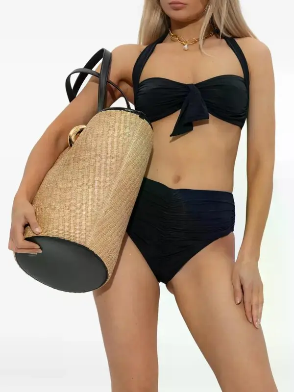Balmain Halterneck Ruched Bikini
