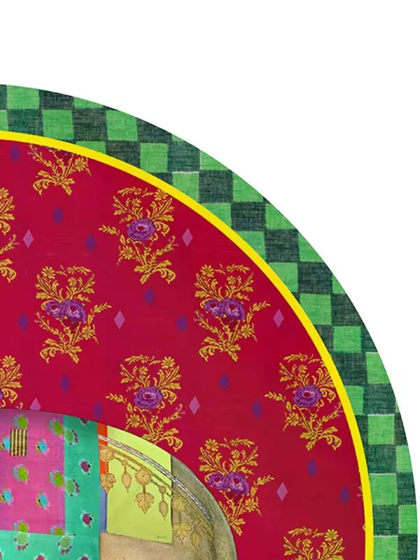 LISA CORTI Elephant Peacock Masonite Placemats
