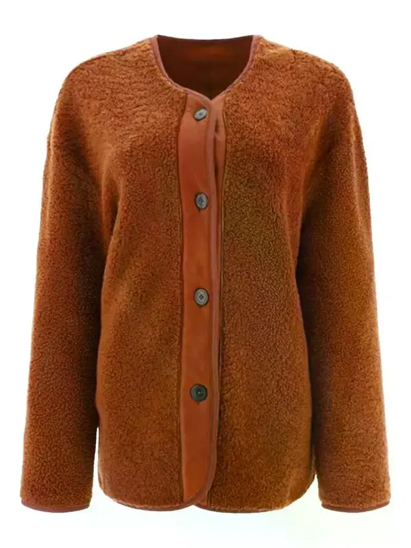 GIOVI Button-fastening Shearling Jacket