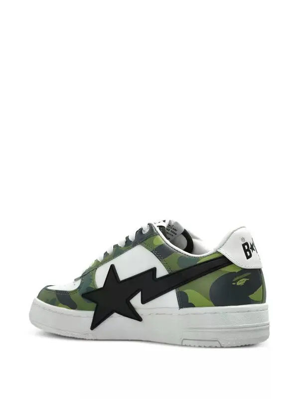 A BATHING APE Star-appliqué Camouflage-pattern Sneakers