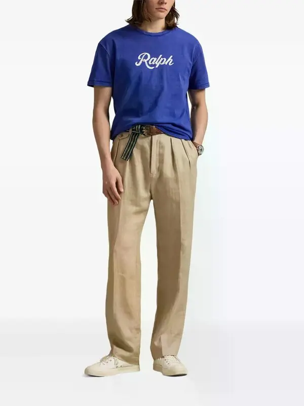 Polo Ralph Lauren Logo-print Crew-neck T-shirt - Blue
