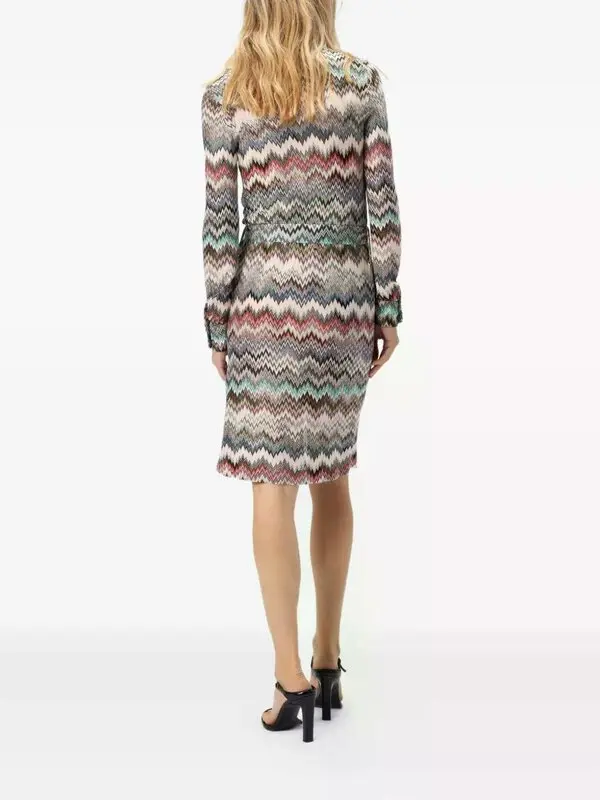 missoni shirt dress Missoni Abstract Print Shirt Dress In Black