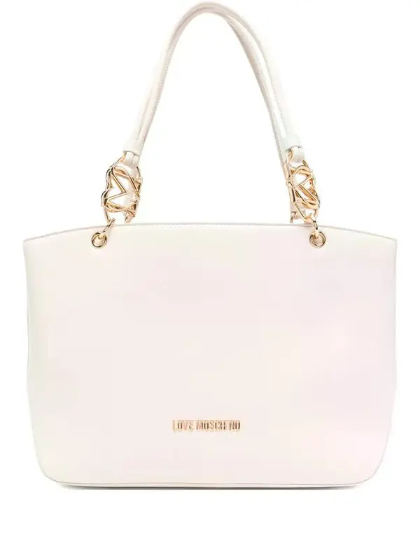 Moschino Logo-lettering Tote Bag - Neutrals