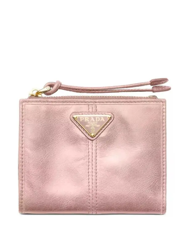 Prada Small Leather Wallet - Pink