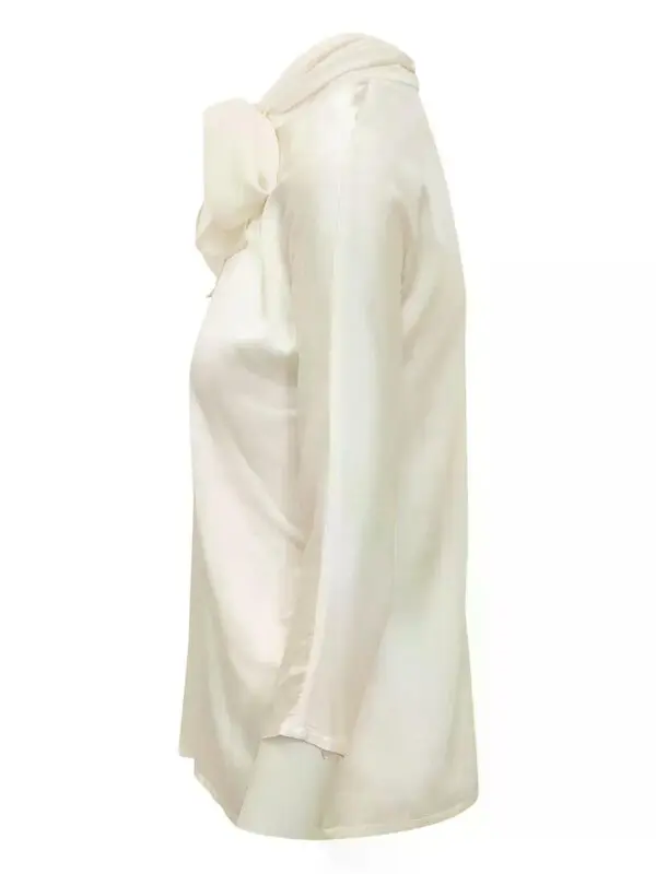 JUCCA Bow-neck Three-quarter Sleeve Top