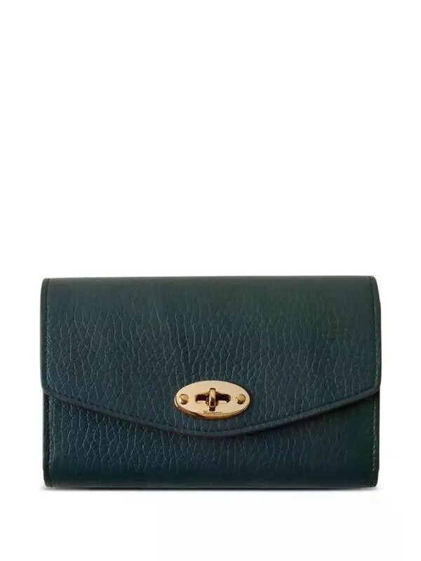 Mulberry Medium Darley Wallet - Green
