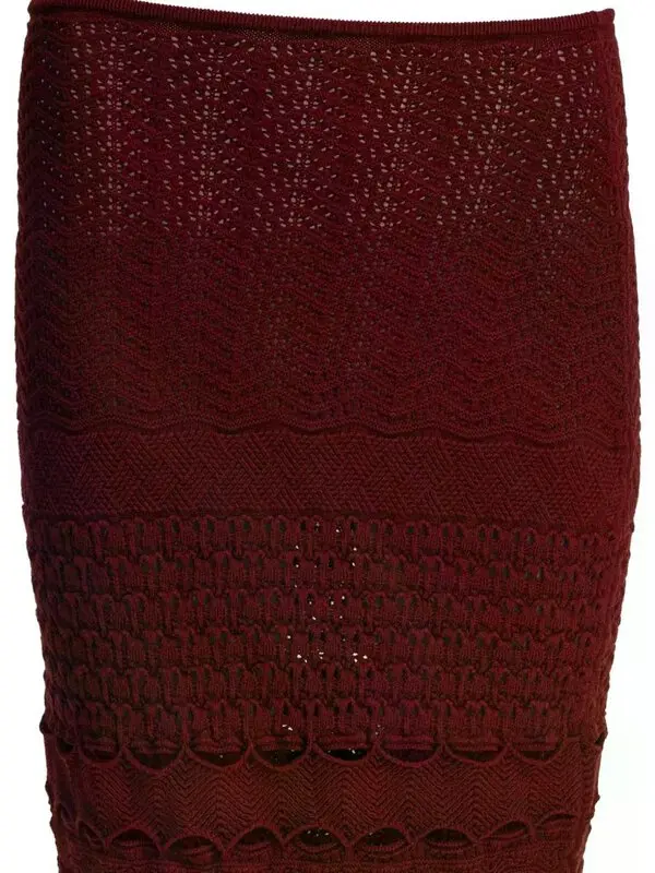 Elie Saab Crochet-knit Skirt