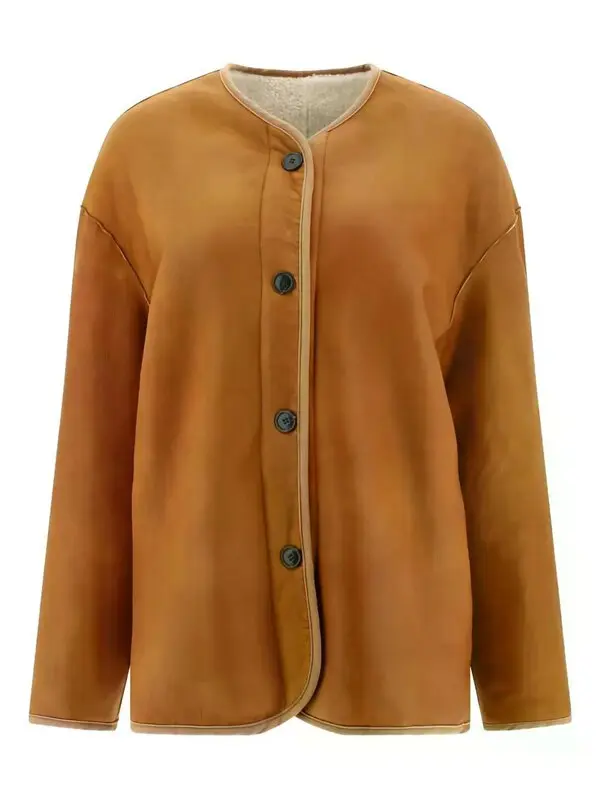 GIOVI Reversible Shearling Jacket - Neutrals