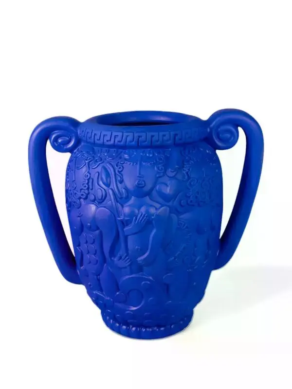 SELETTI Amphora Relief Vase - Blue