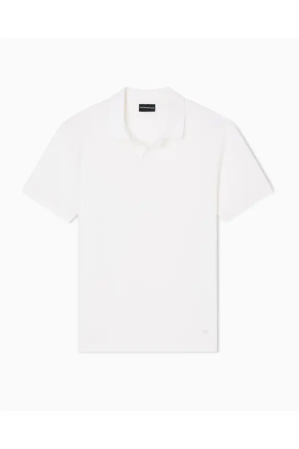 Emporio Armani Cotton Polo Shirt - White
