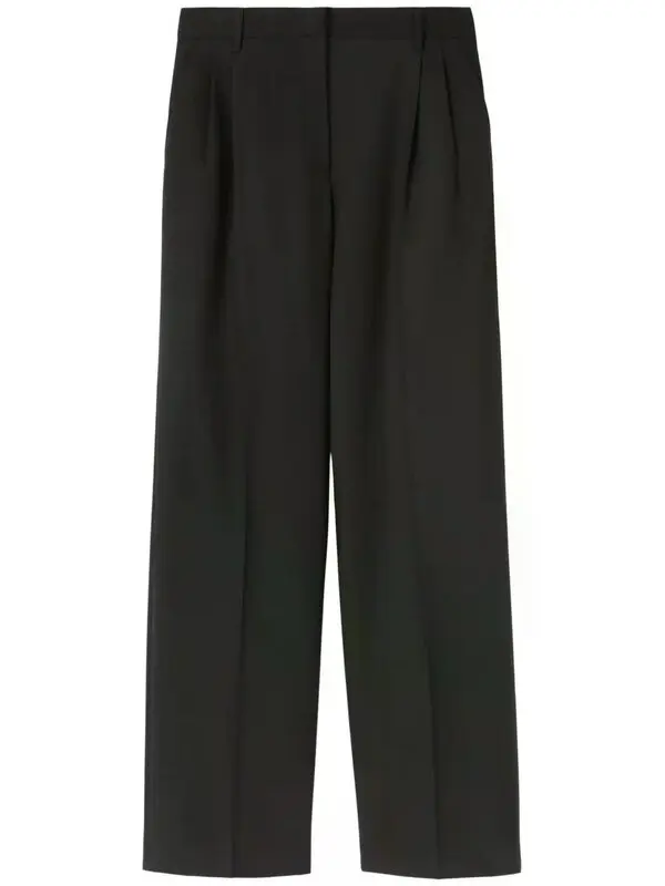 Burberry Wide-leg Wool Trousers