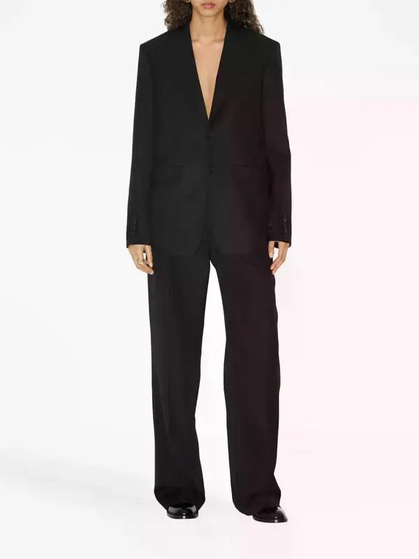 Burberry Wide-leg Wool Trousers