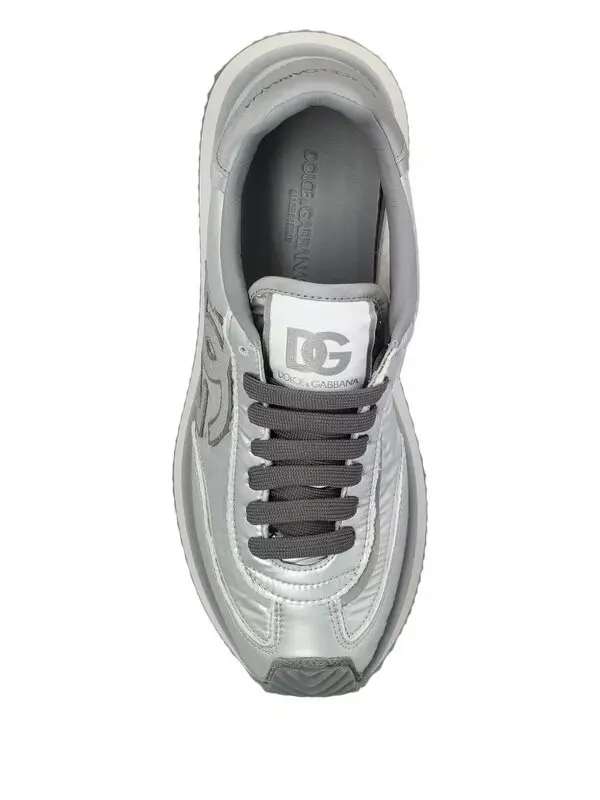 Dolce & Gabbana Dg Cushion Laminated Sneakers - Grey