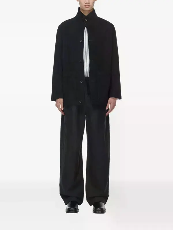 Studio Nicholson Drawstring Linen-blend Trousers