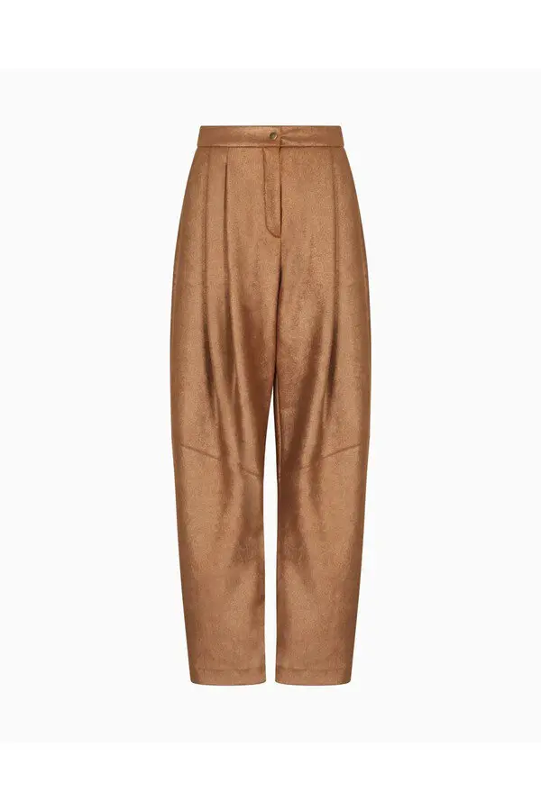 Giorgio Armani Double-sided Jersey Single-pleat Trousers