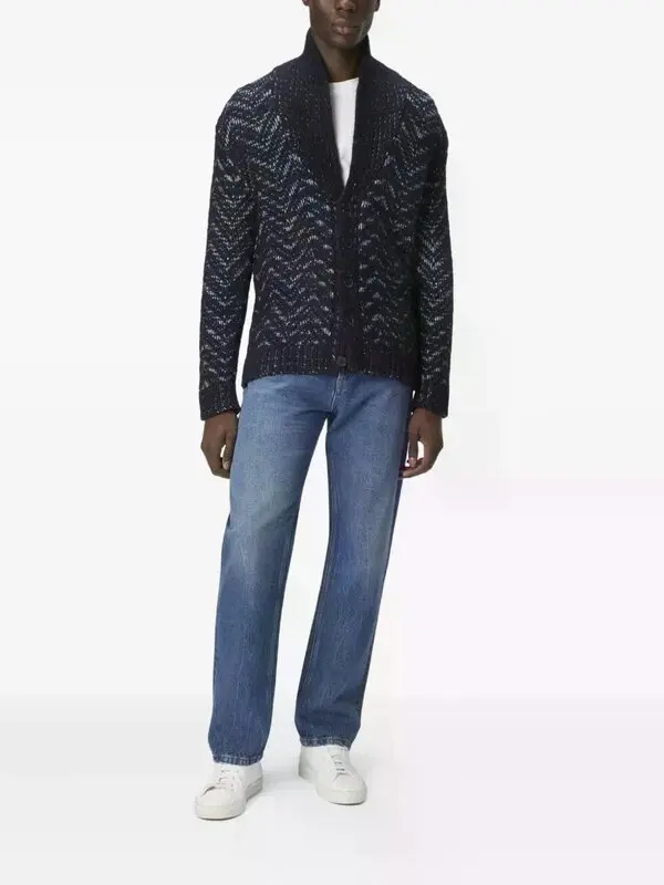 Missoni Wave-pattern Shawl-collar Cardigan