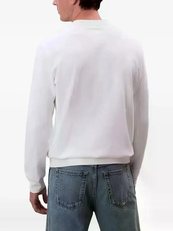Calvin Klein Logo-patch Crew-neck Sweatshirt