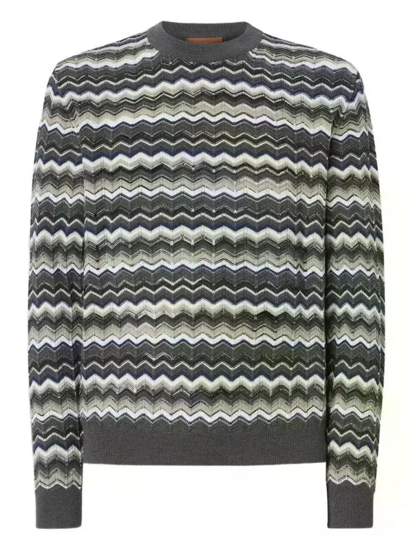 Missoni Chevron-pattern Crew Neck Sweater