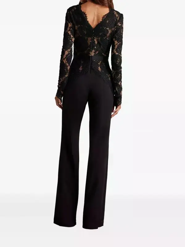 Tadashi Shoji Lace Panelled Jumpsuit - Black