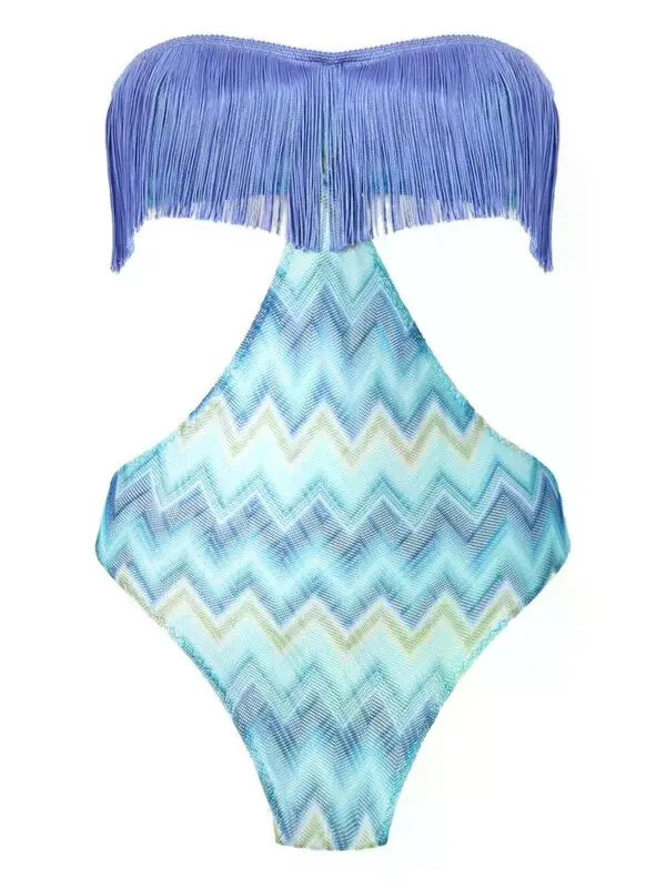 Missoni Fringe Swimsuit - Blue