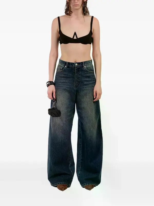 Natasha Zinko Plunge Cotton Bra