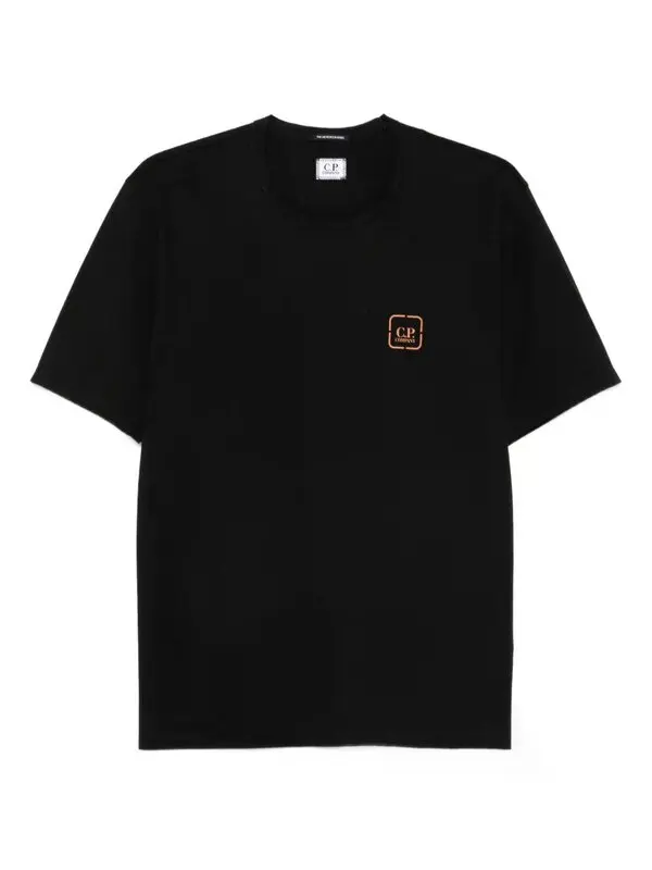 C.P. COMPANY Square-logo Cotton T-shirt