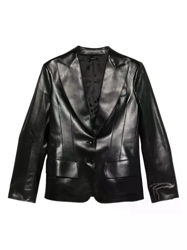 TOM FORD Notched-lapel Leather Jacket