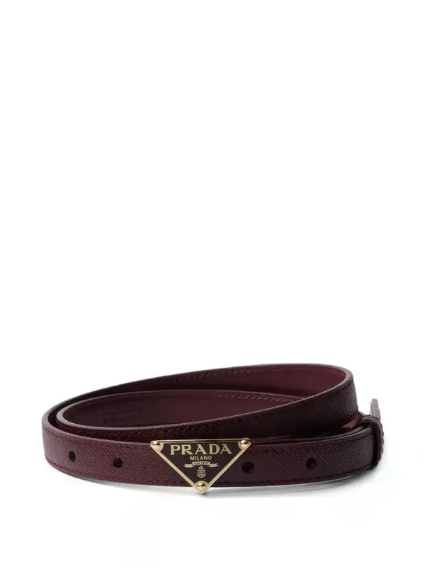 Prada Saffiano Leather Belt - Red