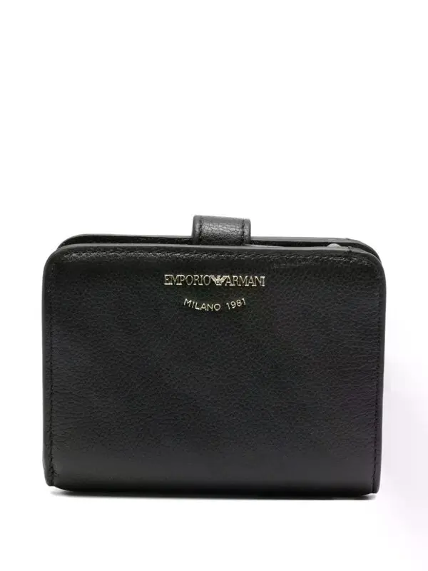 Emporio Armani Logo-lettering Wallet - Black