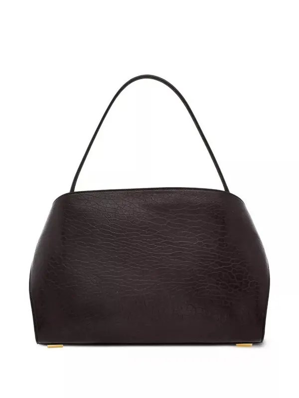 FERRAGAMO Medium Hug Gancini-buckles Shoulder Bag - Brown