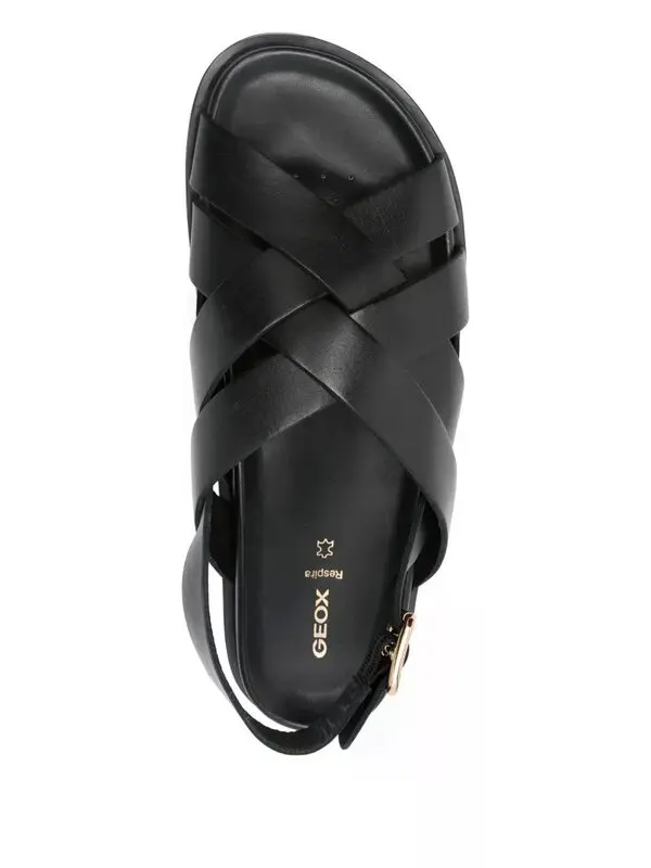 Geox Adelash Crossover Leather Sandals