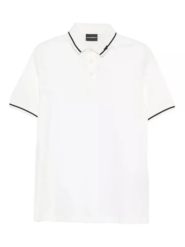 Emporio Armani Cotton Polo Shirt - White