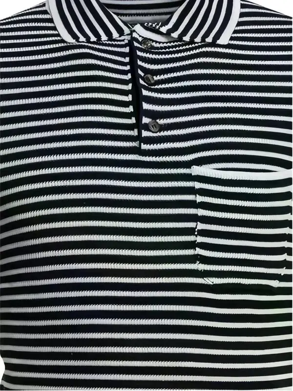 RAKKI Striped Pocket Polo Shirt