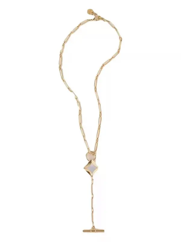 Mulberry Iris Mother-of-pearl Necklace - Gold