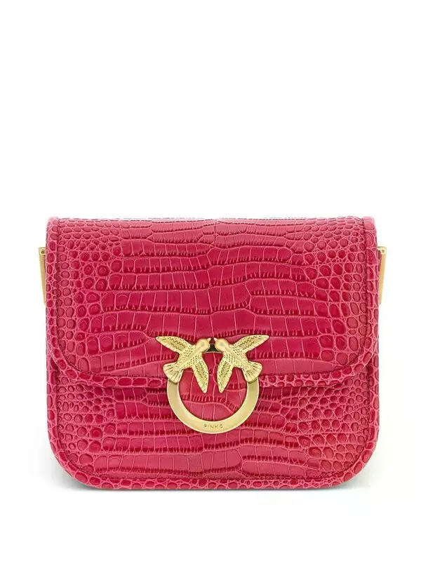 Pinko Crocodile-effect Mini Shoulder Bag