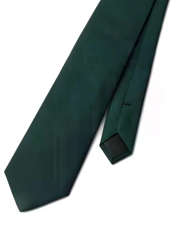 Prada Triangle Logo Neck Tie - Green