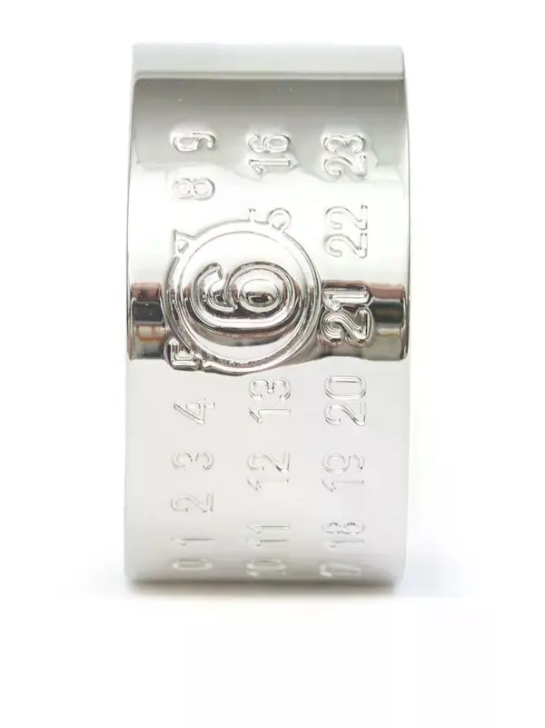 MAISON MARGIELA Numeric Engraved Band Ring - Silver