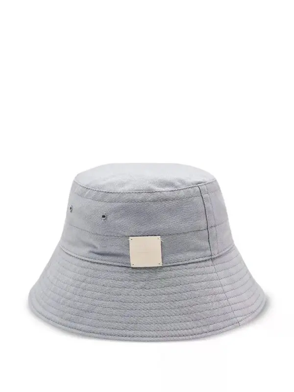 JIL SANDER Cotton Bucket Hat - Grey