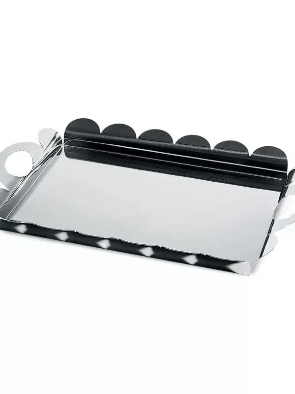 ALESSI Scalloped-edge Handle Tray