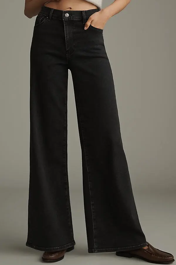 FRAME Le Slim Palazzo High-rise Wide-leg Jeans