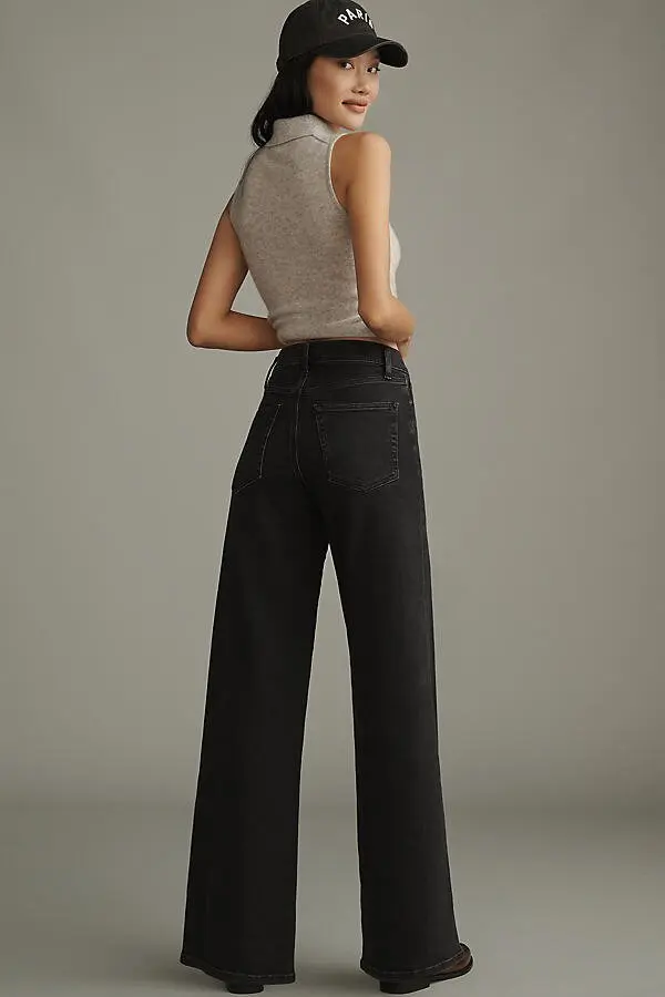 FRAME Le Slim Palazzo High-rise Wide-leg Jeans