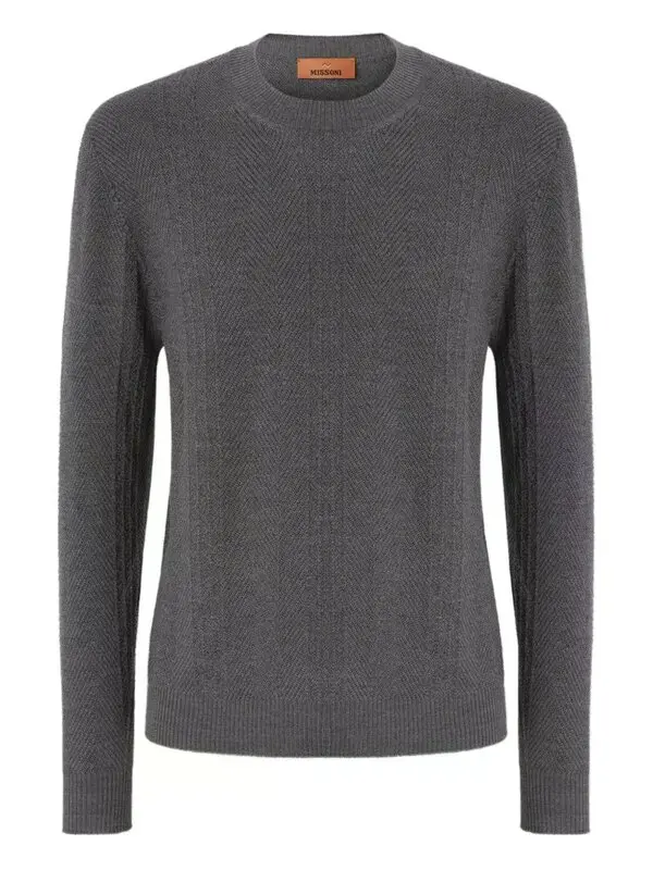 Missoni Herringbone Cable Knit Sweater