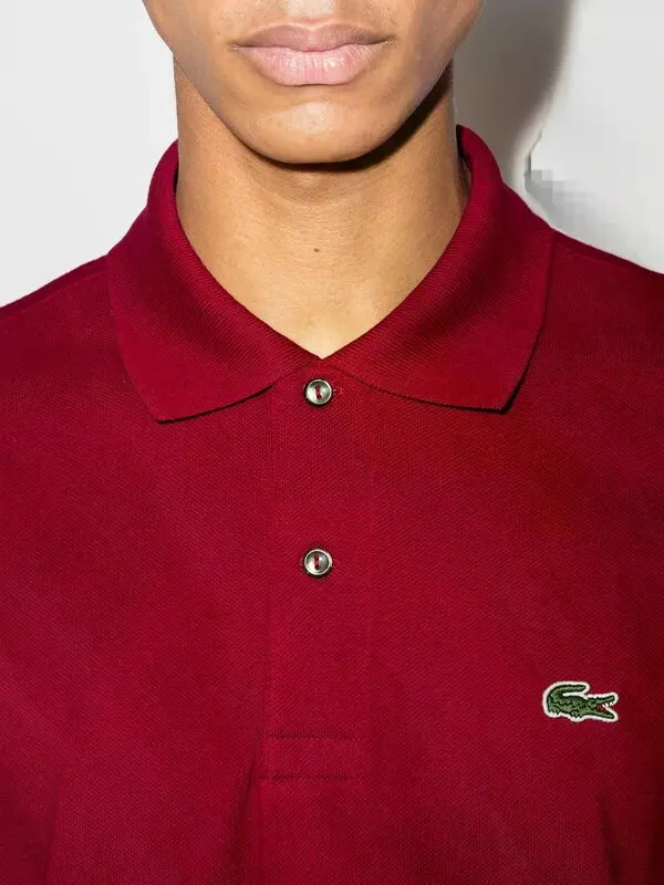 Lacoste L1212 Logo-patch Polo Shirt - Red