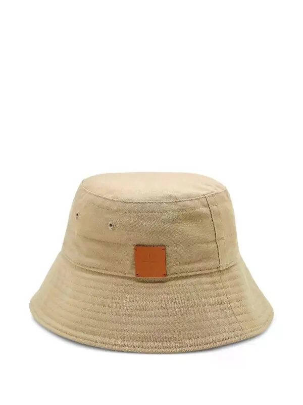 JIL SANDER Logo-patch Bucket Hat - Neutrals